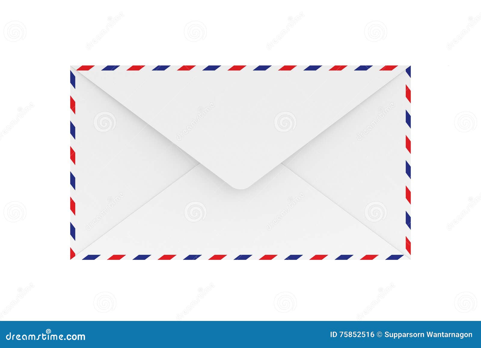 Airmail Envelope Border - Vector Illustration - Isolated On Transparent ...