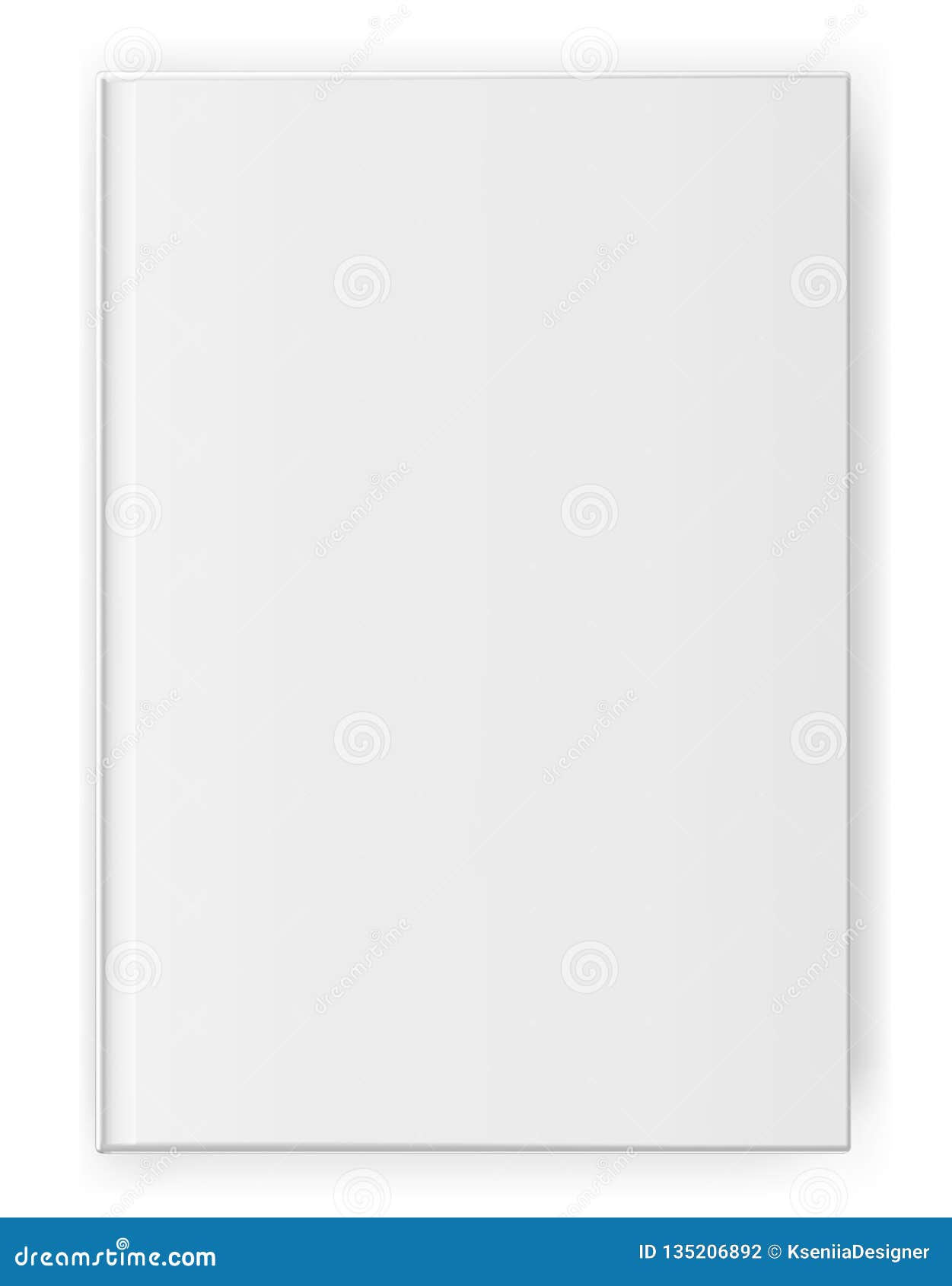 Blank Album Template On White Background. Vector Illustration Stock ...
