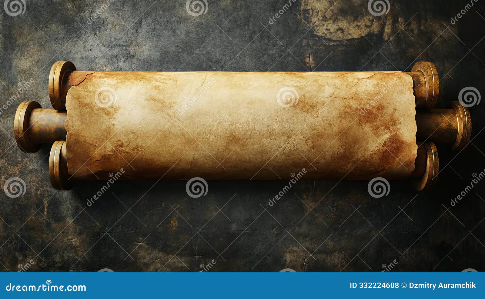 Blank Ancient Paper Scroll with Ample Space for Text, Perfect for ...