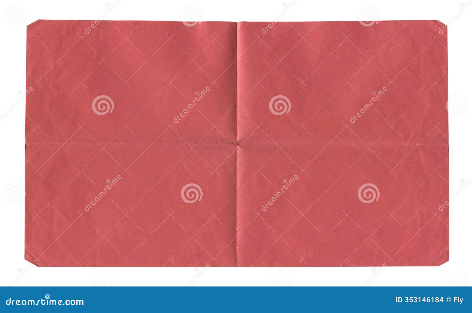 Blank Antique Red Paper Texture Pattern with Folding Marks Background ...