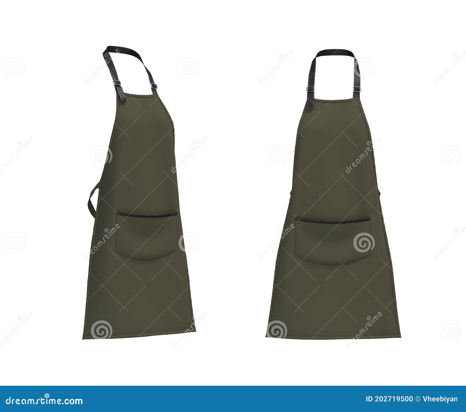 Blank Aprons, Apron Mockup, Clean Apron, Design Presentation for Print ...