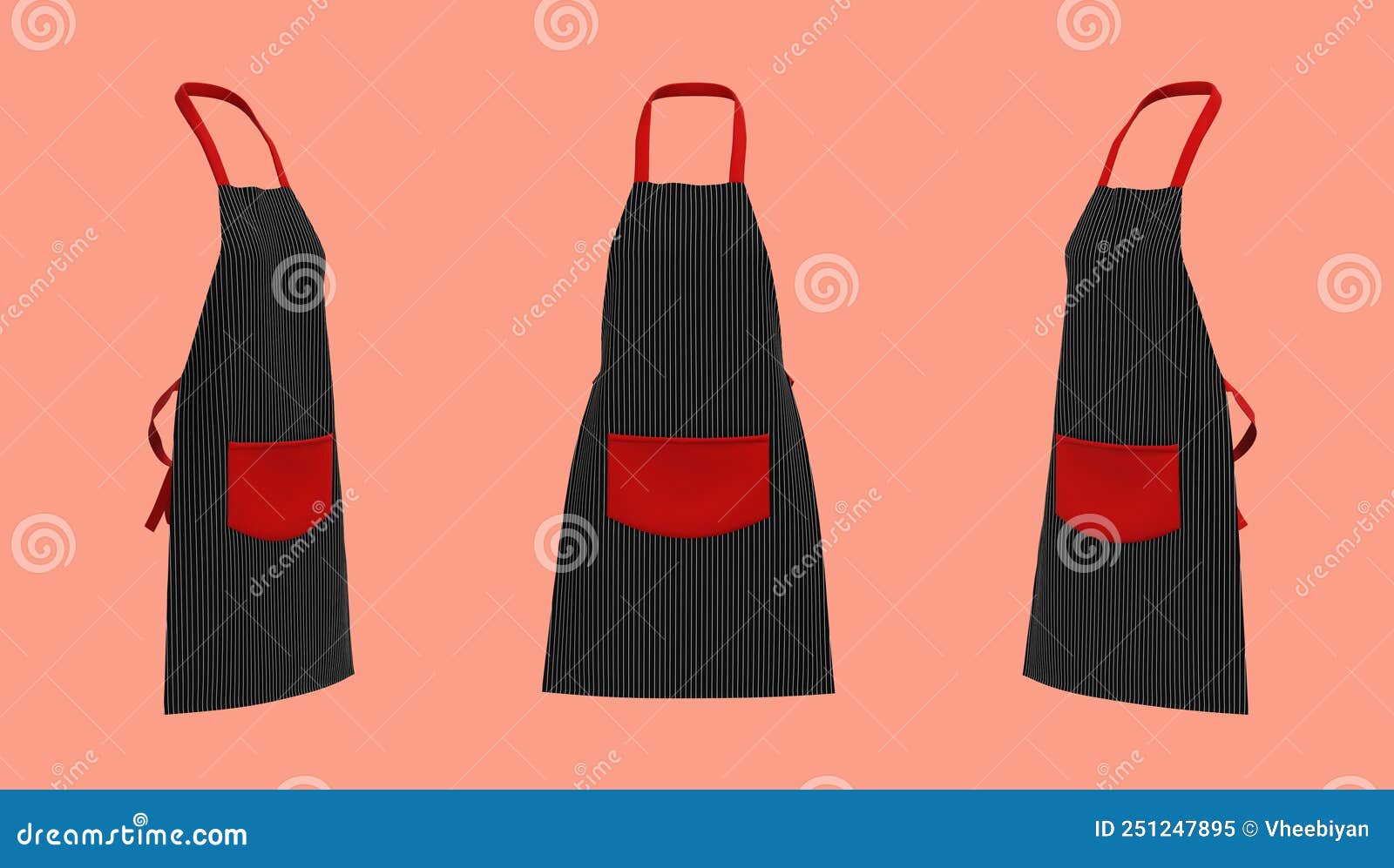 Blank Aprons, Apron Mockup, Clean Apron Stock Illustration ...