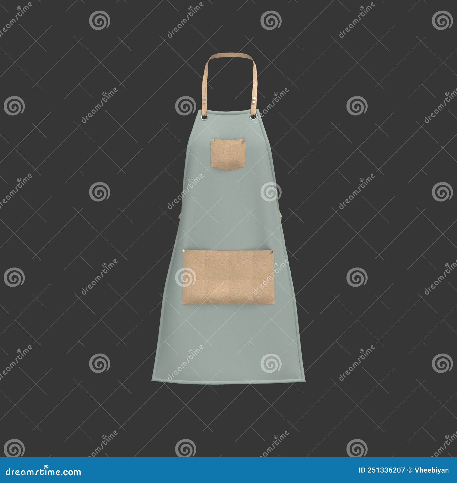 Blank Aprons, Apron Mockup, Design Presentation for Print, 3d ...