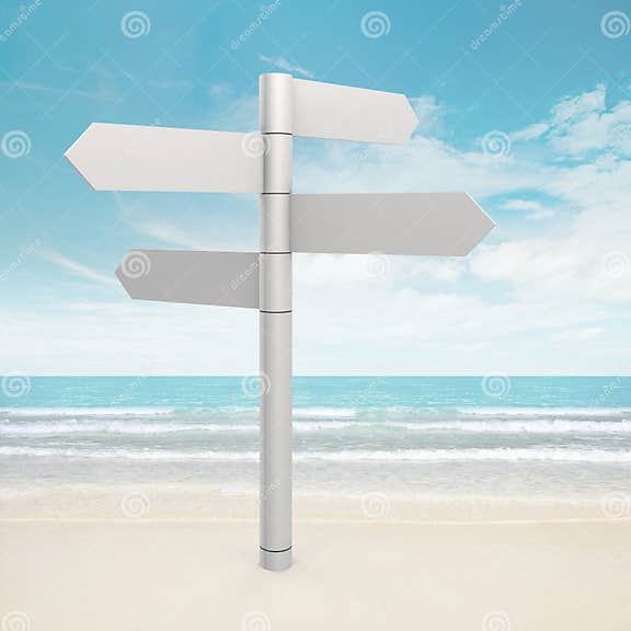 Blank Arrows Directions Stock Illustration Illustration Of Beach