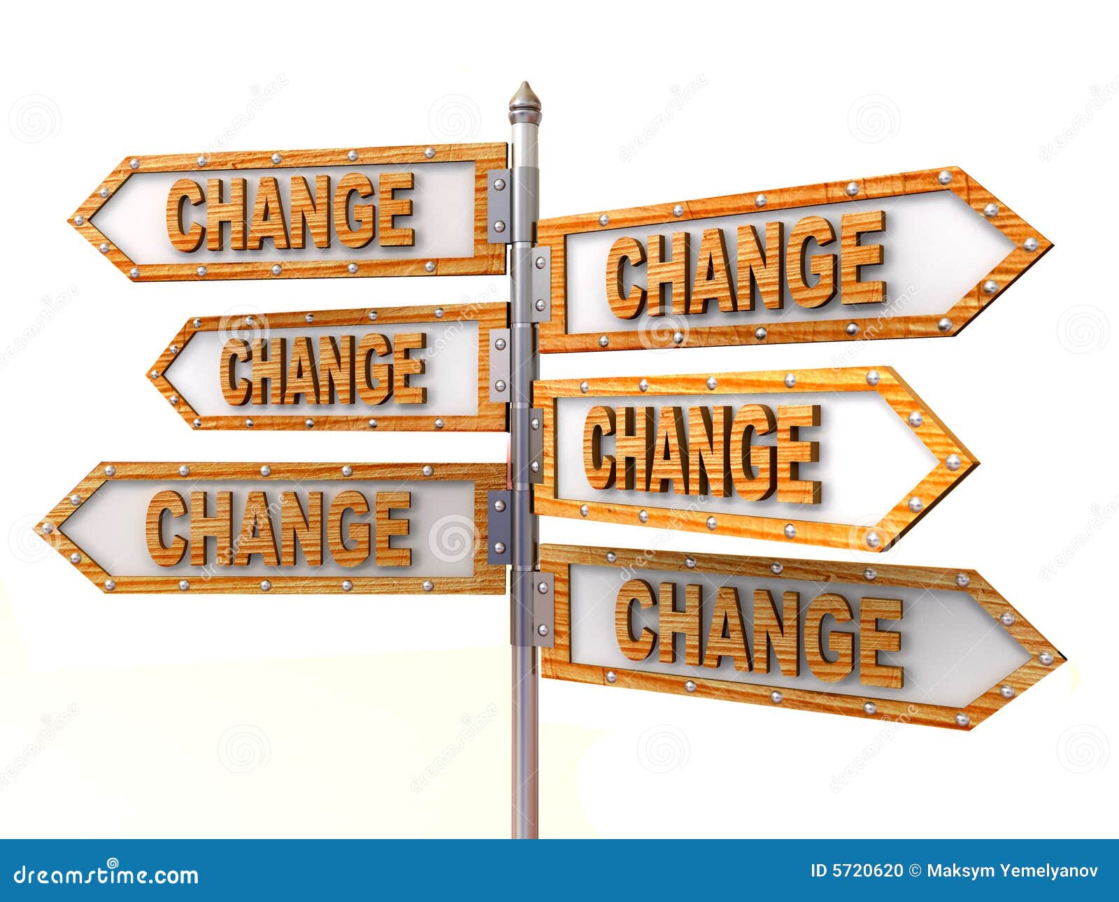 Blank Arrows Directions. Change Stock Illustration - Illustration of ...