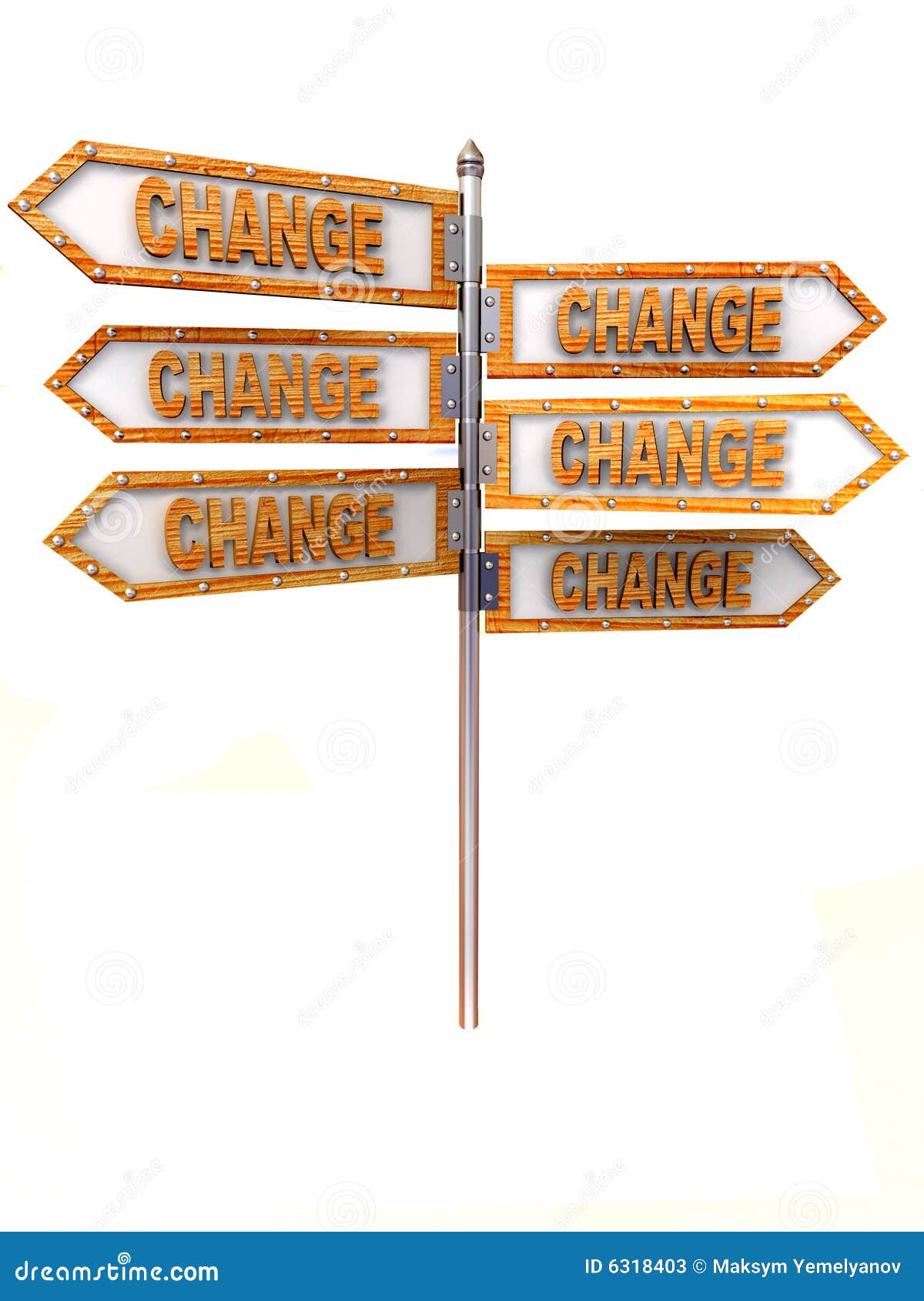 Blank Arrows Directions. Change Stock Illustration - Illustration of ...