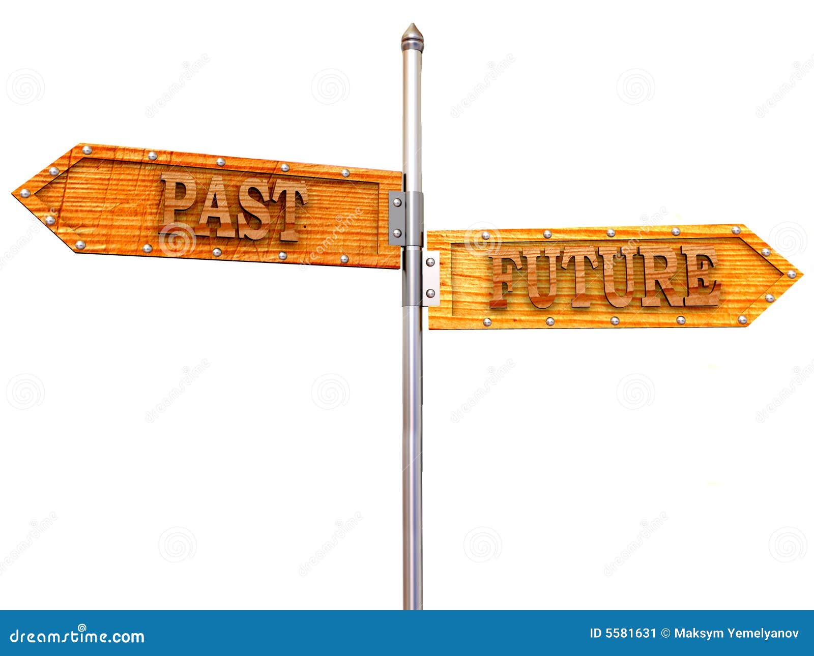 Blank Arrows Directions. Future and Past Stock Illustration ...