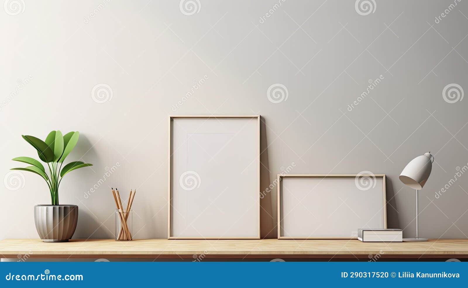 A Blank Award Template Mockup with an Empty Frame Placed in a Modern ...