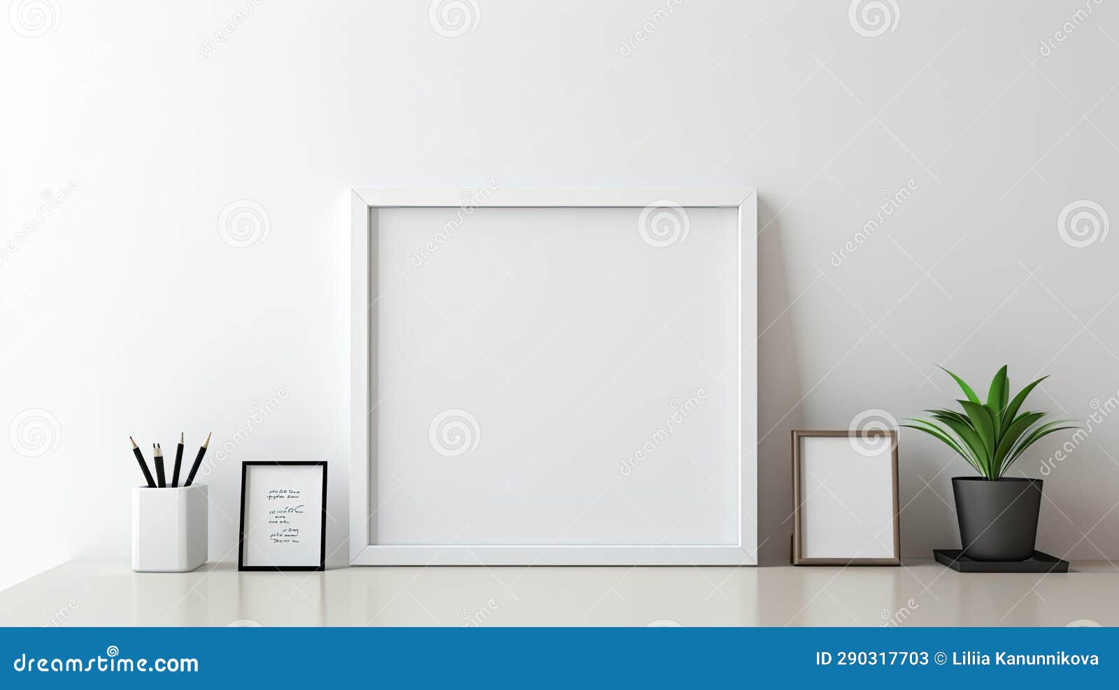 A Blank Award Template Mockup with an Empty Frame Placed in a Modern ...