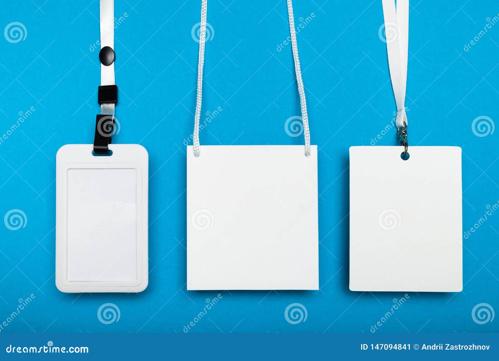 Blank Badge And Cord Access Advertising Authorization Backstage Card Stock Image Image Of