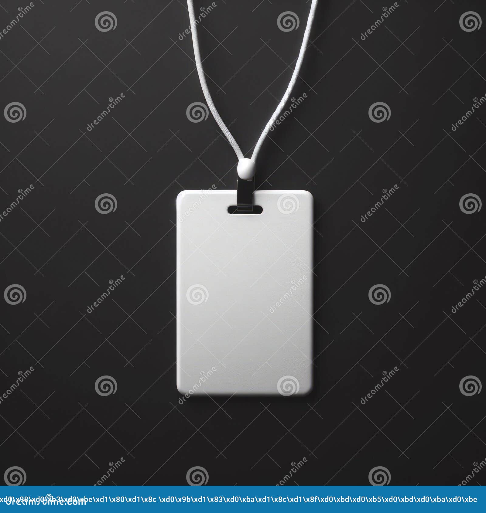 Blank Badge Mockup Isolated on Black. Plain Empty Name Tag Mock Up ...