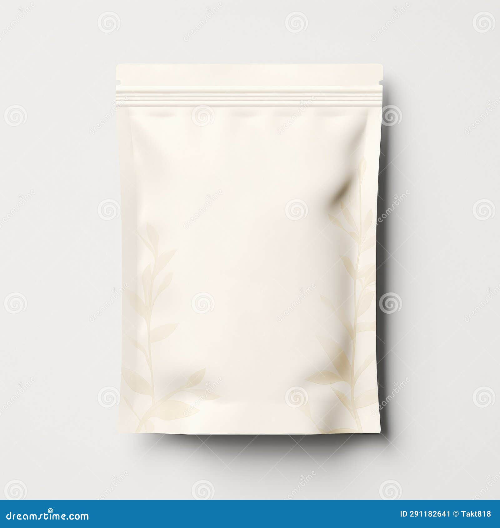 Blank Bag Organic Packaging Mockup. Stock Image - Image of mockup ...