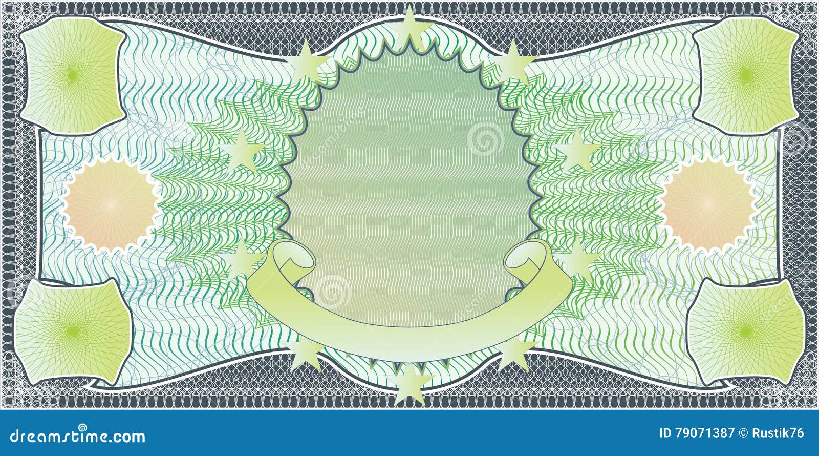Blank Banknote Layout Cartoon Vector | CartoonDealer.com #101680001