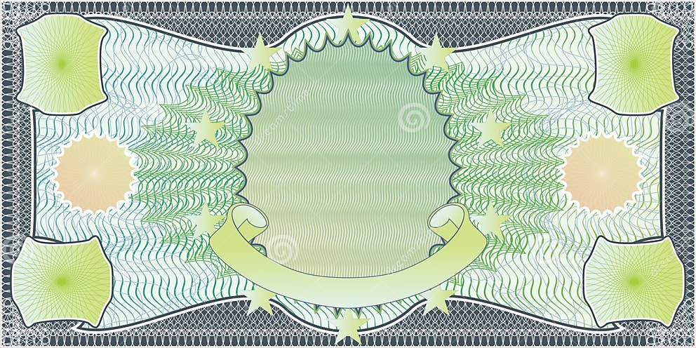 Blank banknote layout stock vector. Illustration of classic - 79071387