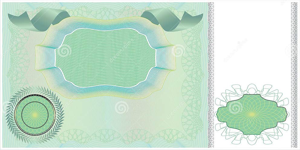 Blank banknote layout stock vector. Illustration of banking - 79072675