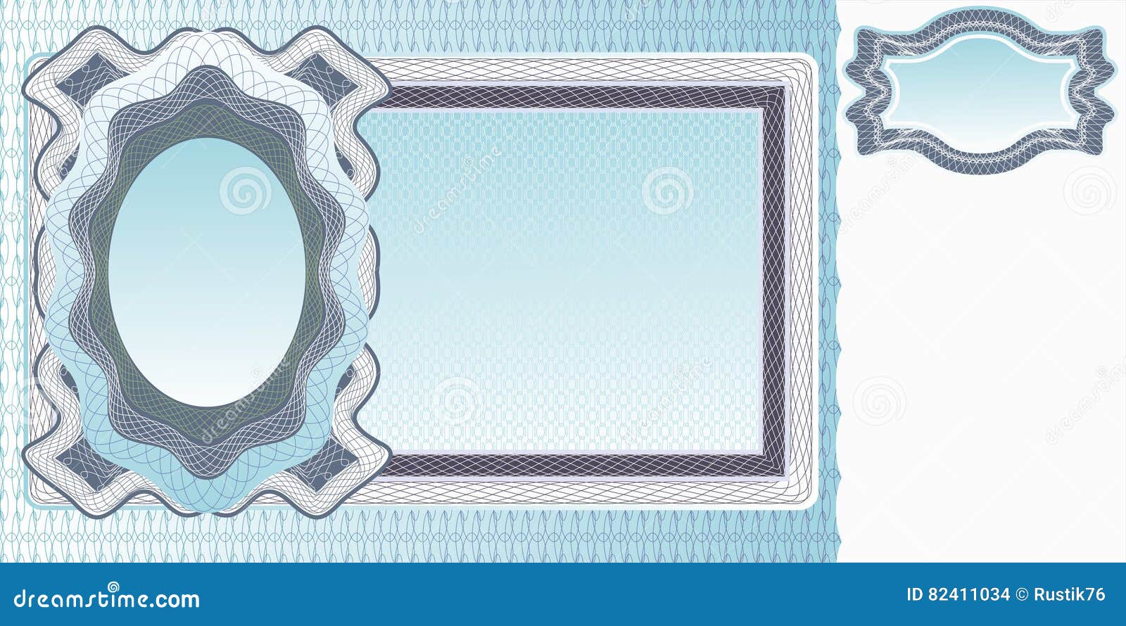 Blank banknote layout stock vector. Illustration of falsity - 82411034