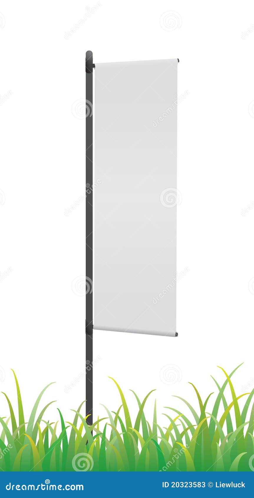 Blank banner flag stock vector. Illustration of event - 20323583