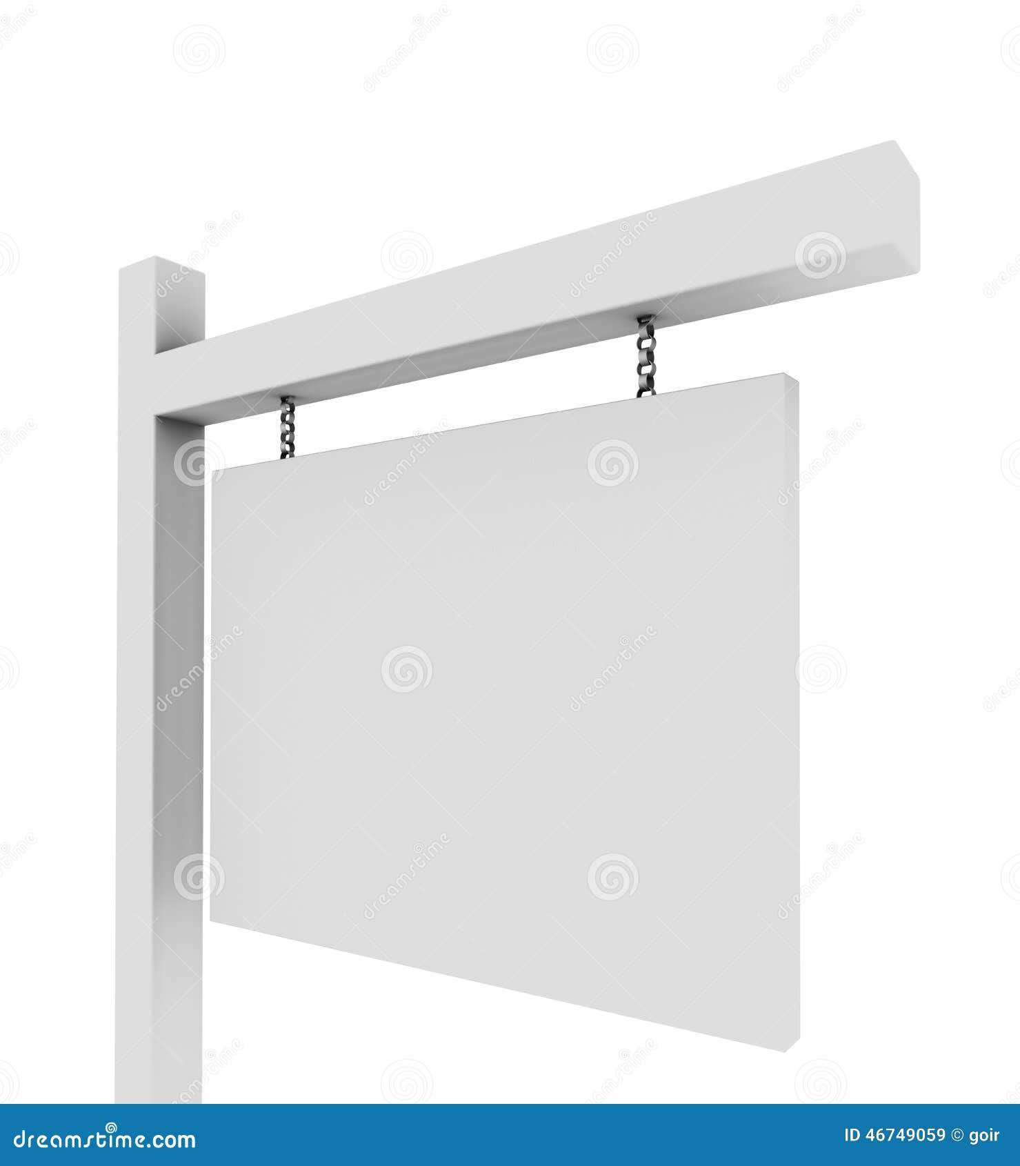 Blank banner stock illustration. Illustration of white - 46749059