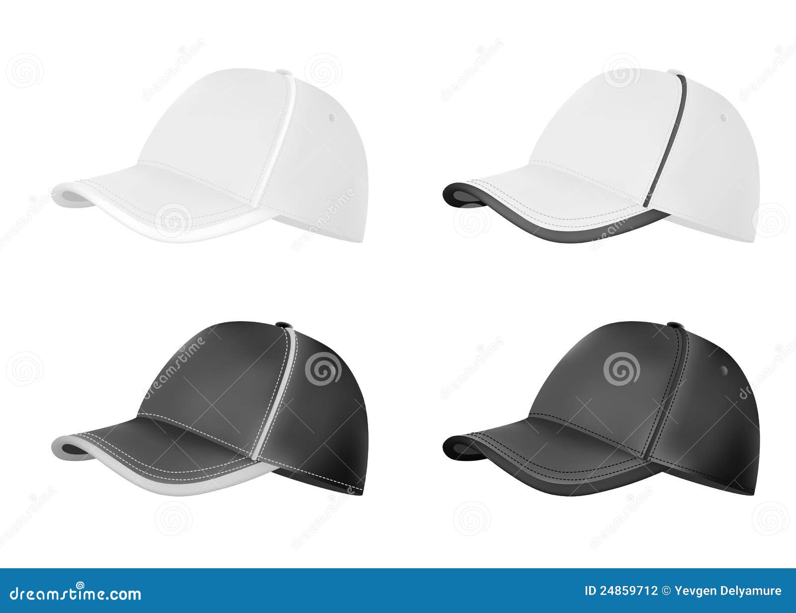 Blank Baseball Cap Template