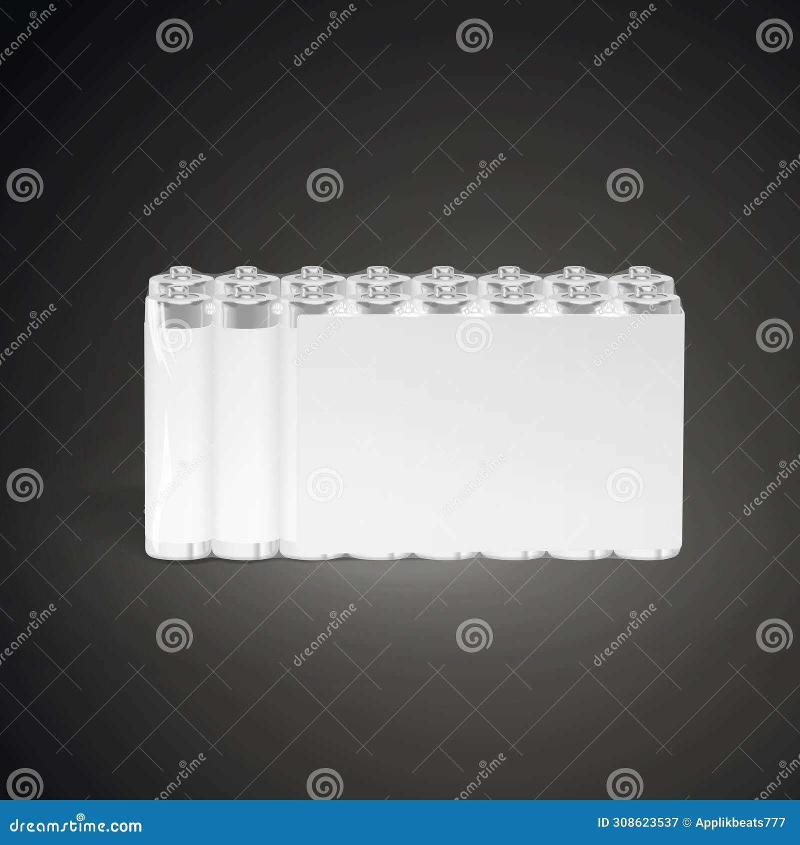 Blank batteries set stock vector. Illustration of isolated - 308623537