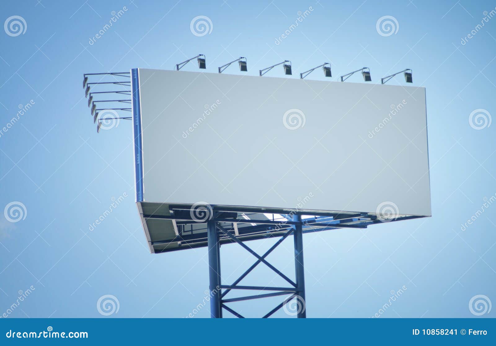 Blank Bilboard stock image. Image of canvas, empty, marketing - 10858241