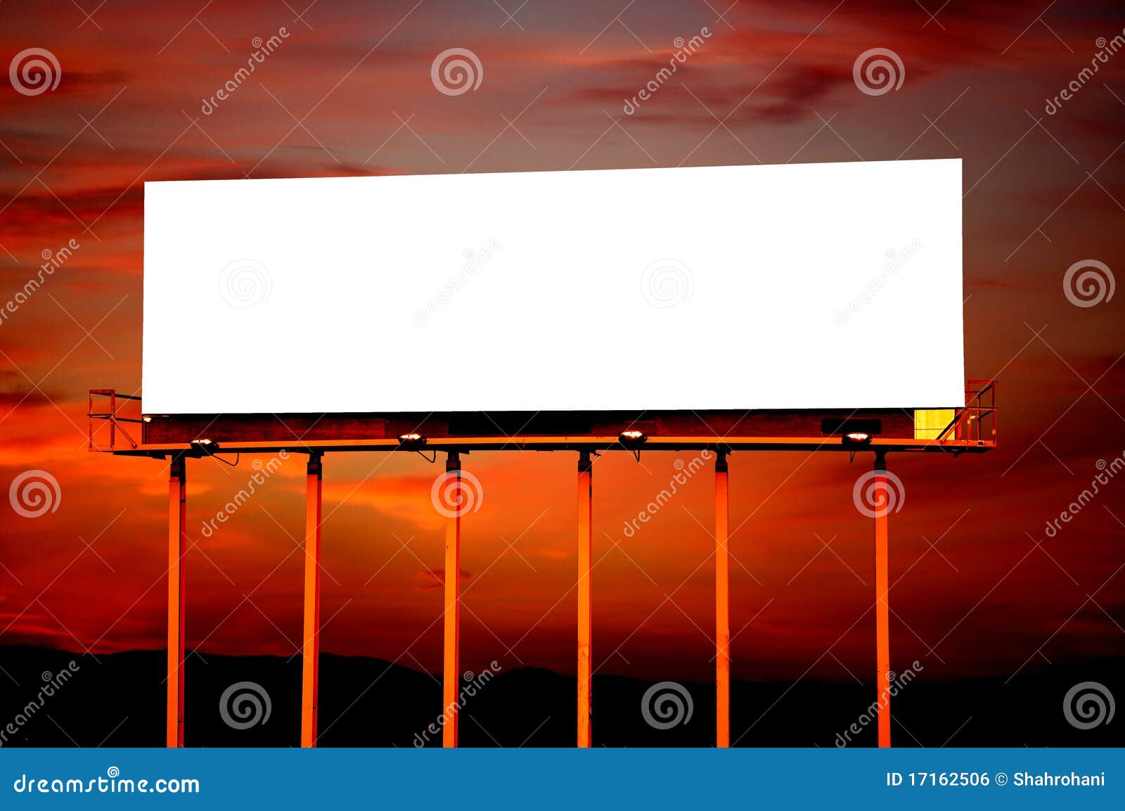Blank billboard stock photo. Image of commercial, sign - 17162506