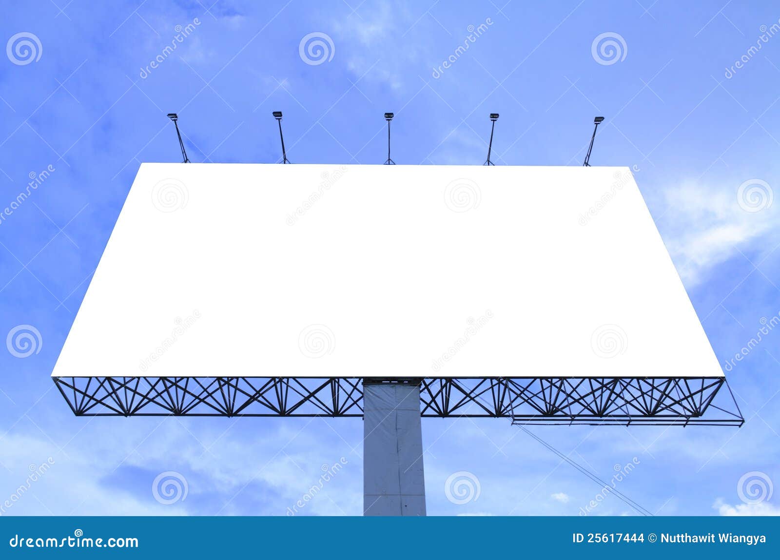 Blank billboard stock photo. Image of advertisement, marketing - 25617444