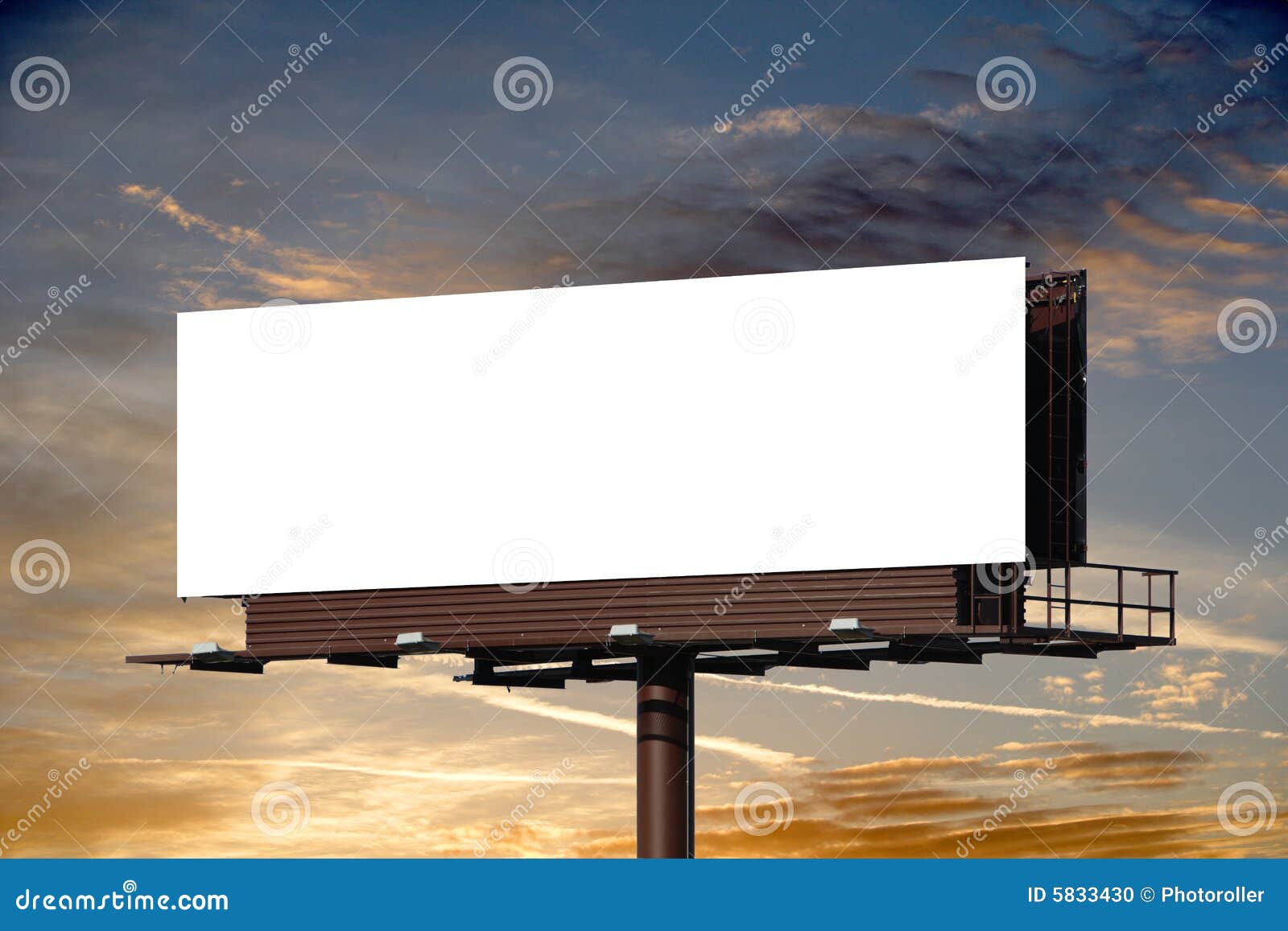 Blank Billboard stock photo. Image of display, custom - 5833430