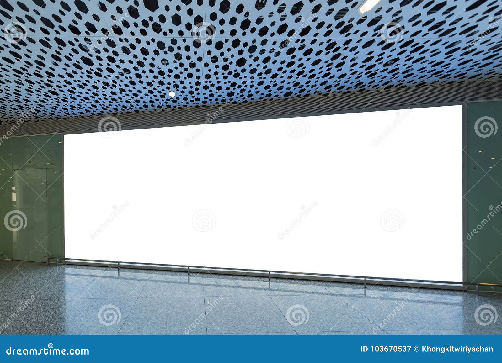 Blank Billboard for Advertising Poster Stock Image - Image of empty ...