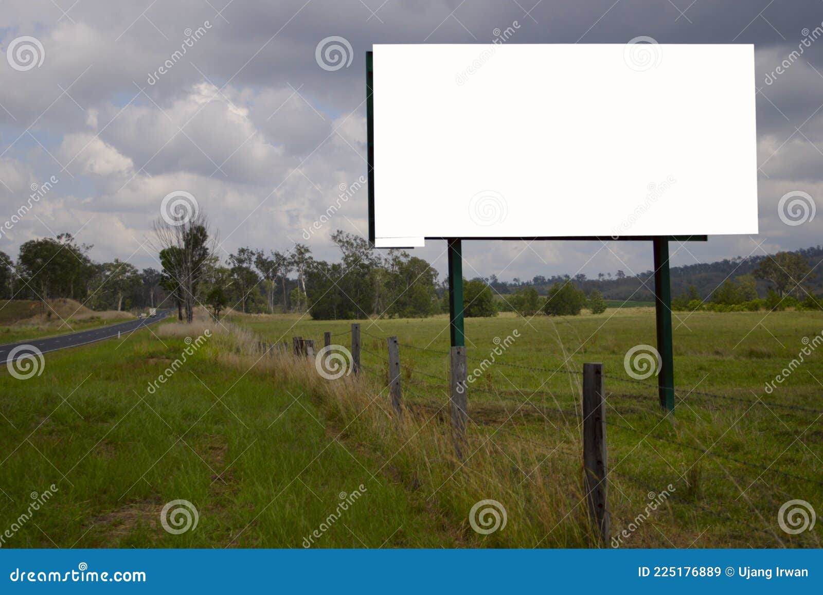 Blank Billboard for Advertising Template Stock Image - Image of advert ...