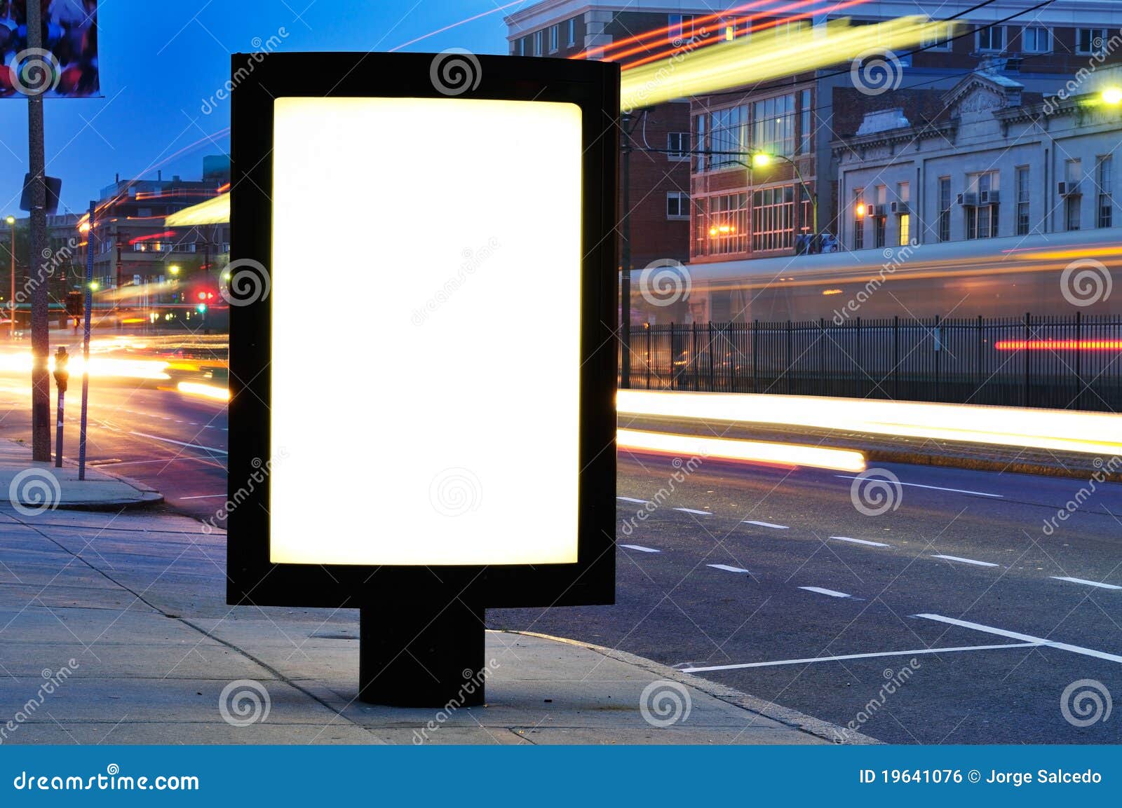 Billboard Blank Mockup And Template Empty Frame For Logo Or Text On ...