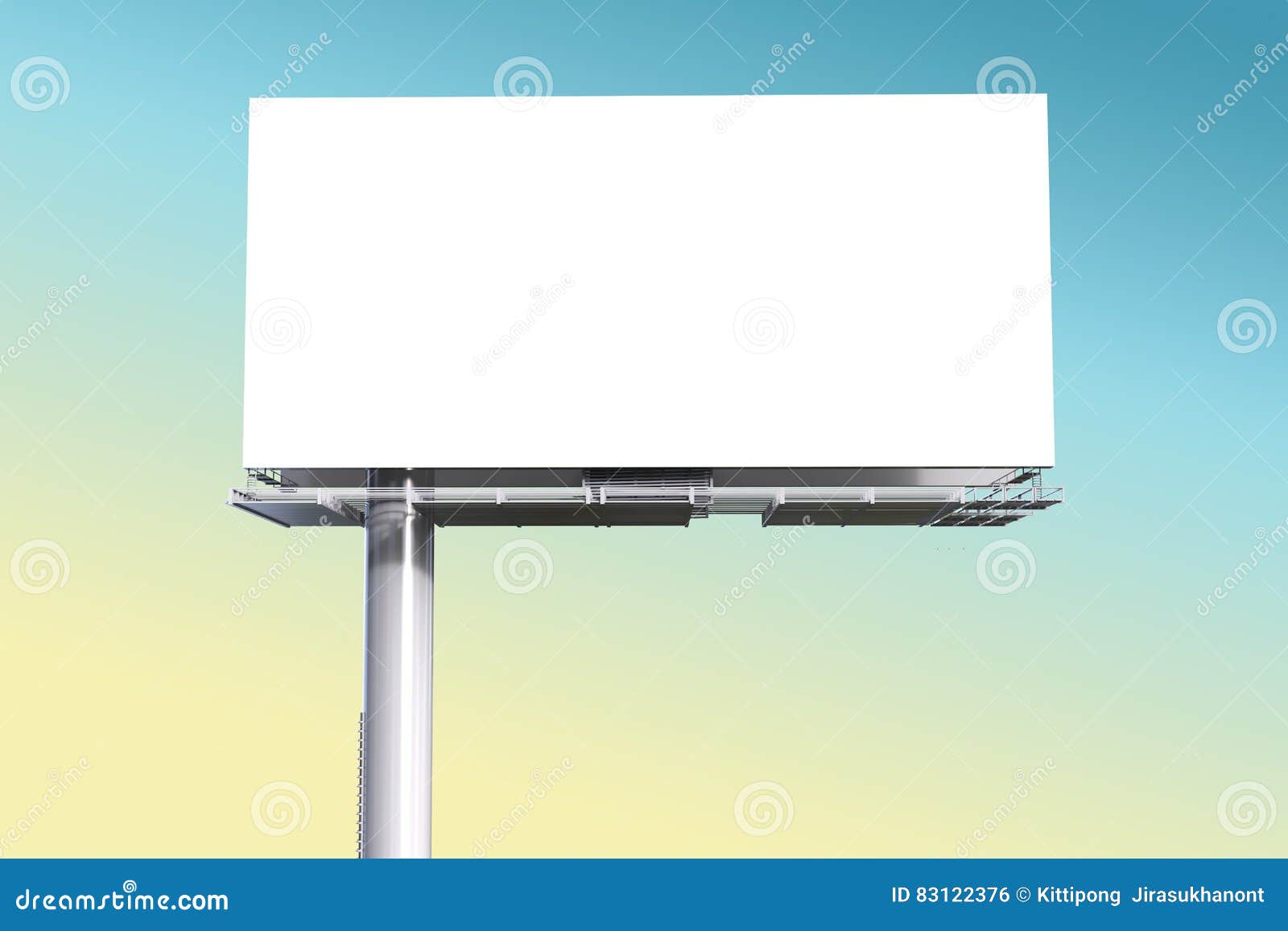 Blank billboard stock illustration. Illustration of board - 83122376