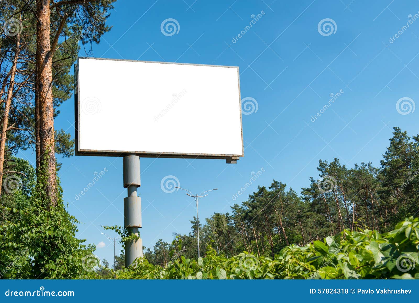 Blank Billboard with Empty Space Stock Photo - Image of large ...