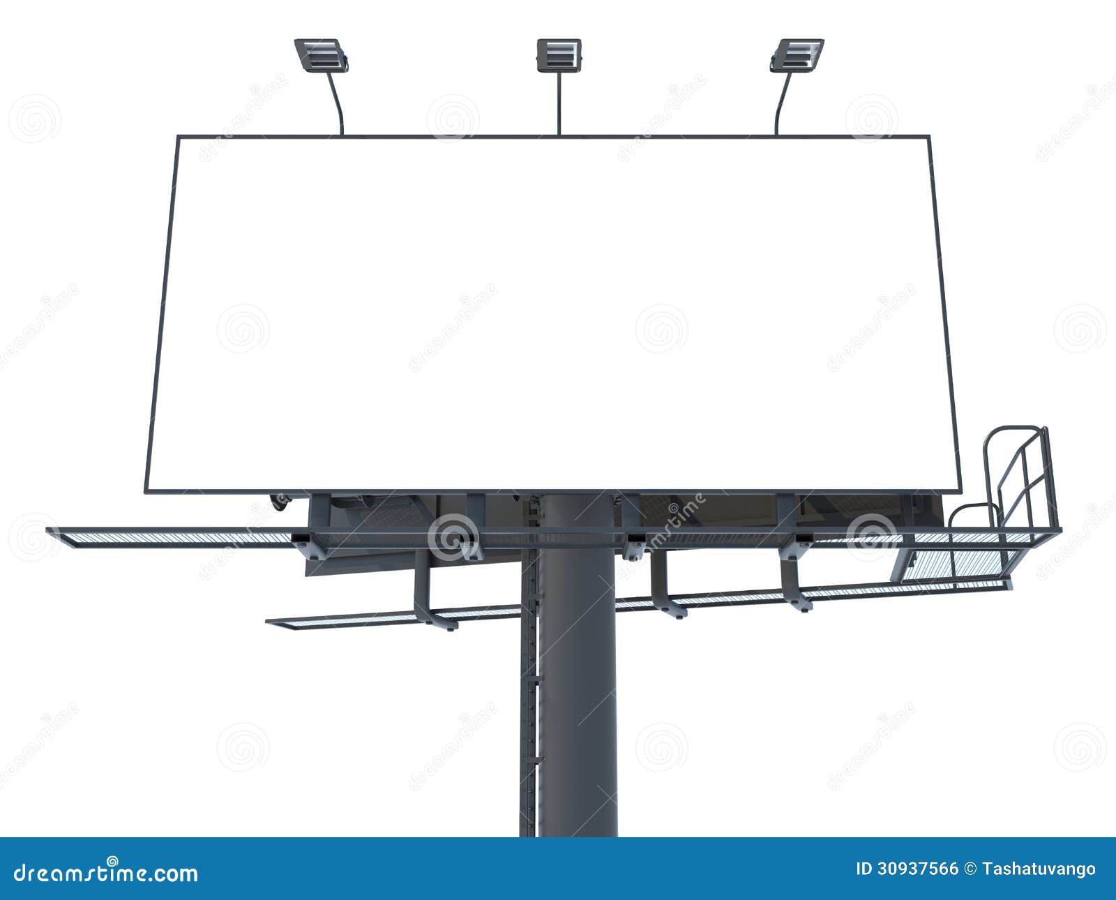 Blank Billboard. stock photo. Image of advertising, media - 30937566