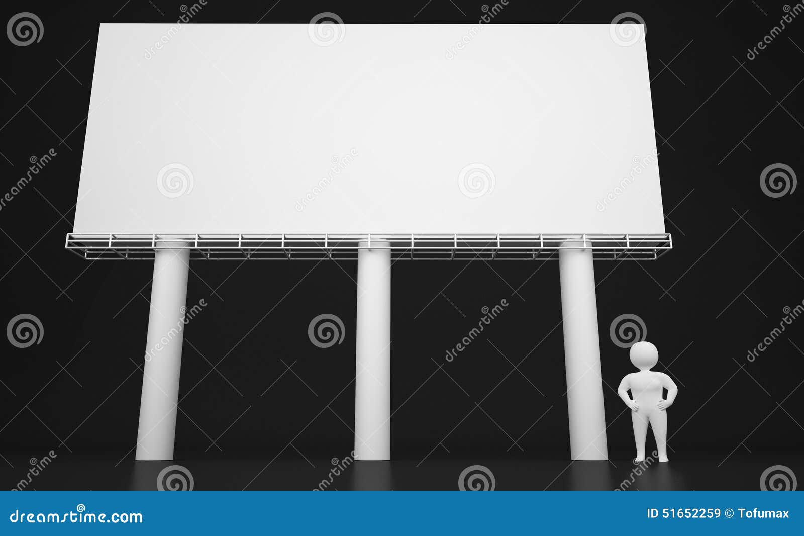 Blank billboard stock illustration. Illustration of blank - 51652259