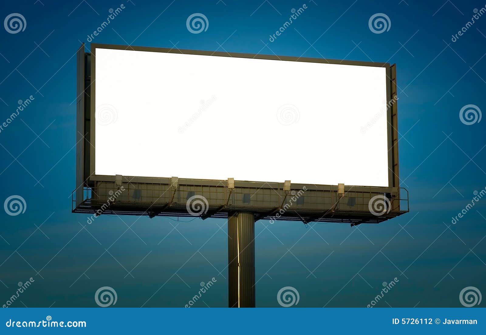 Blank Billboard, Just Add Text Stock Photo - Image of announcement ...