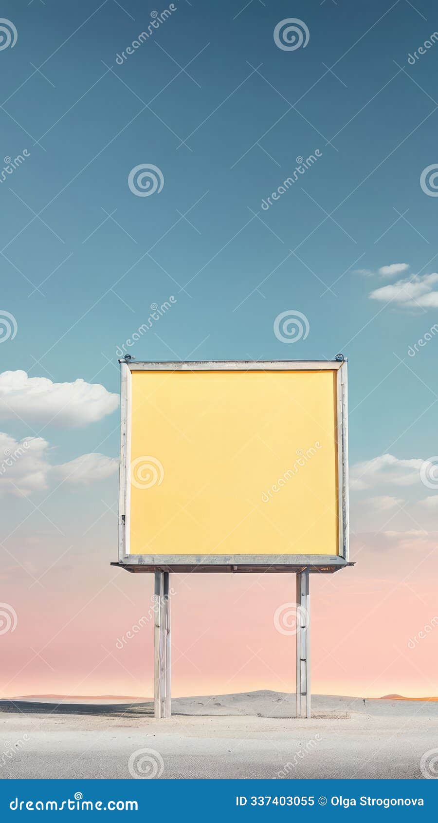 Blank Billboard Mockup Outdoors. Advertisement Board in the City Stock ...