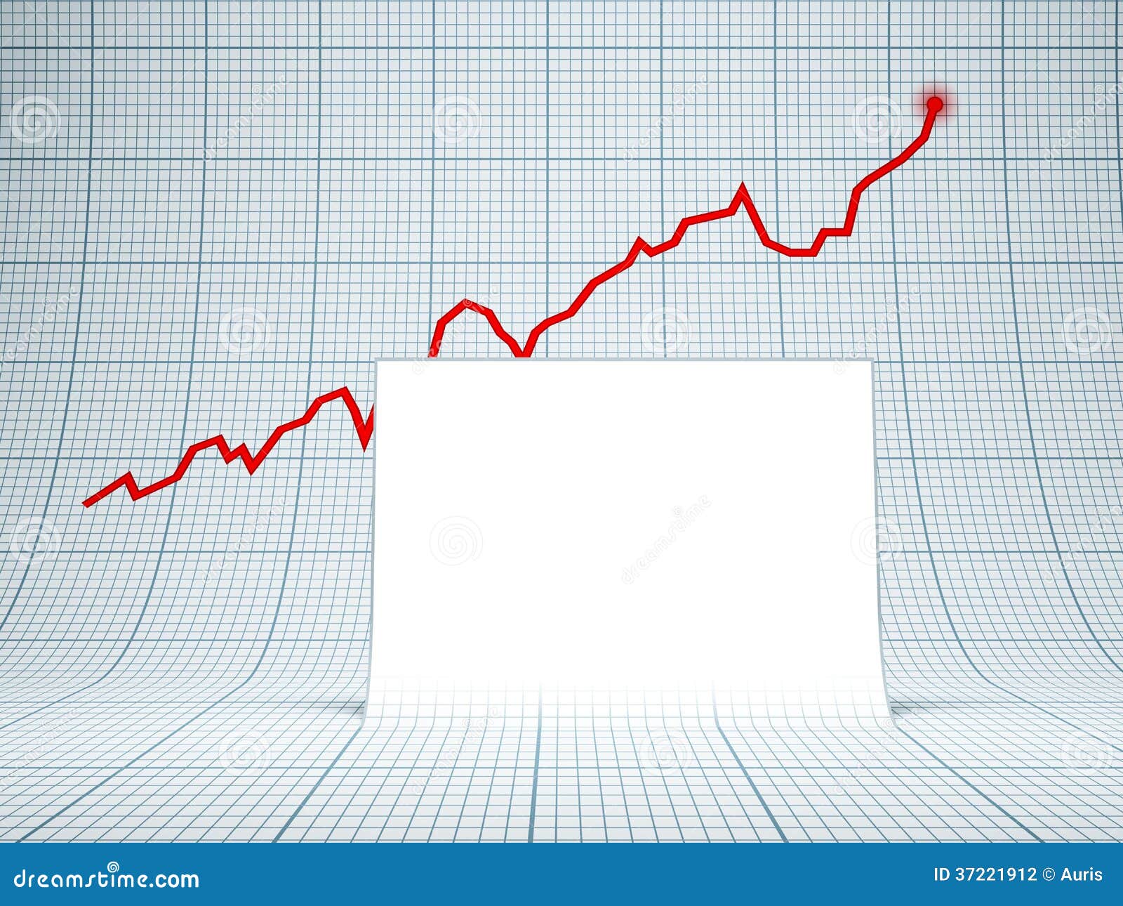Blank Billboard and Rising Graph Stock Illustration - Illustration of ...