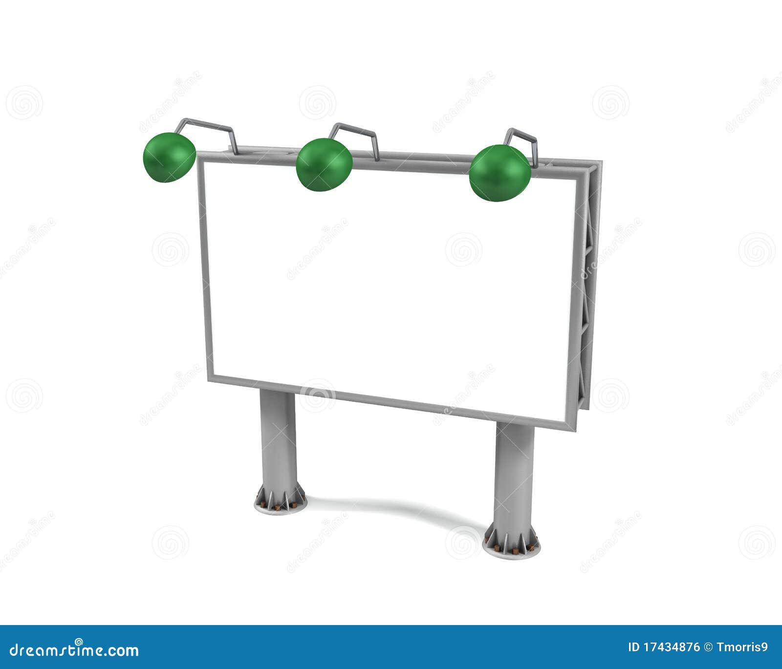 Blank billboard sign stock illustration. Illustration of advertising ...