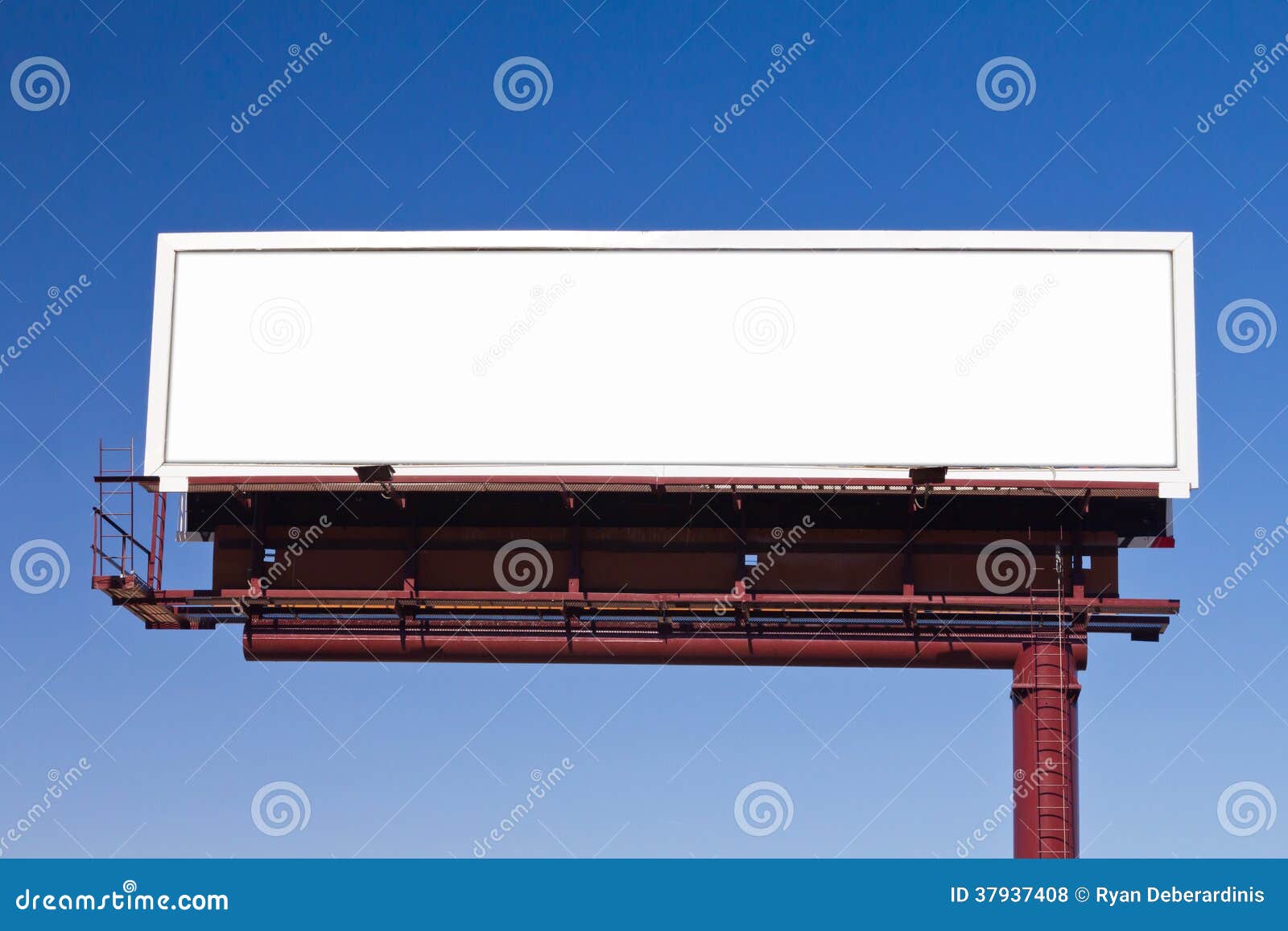 Blank Billboard Sign for Your Message Stock Photo - Image of highway ...