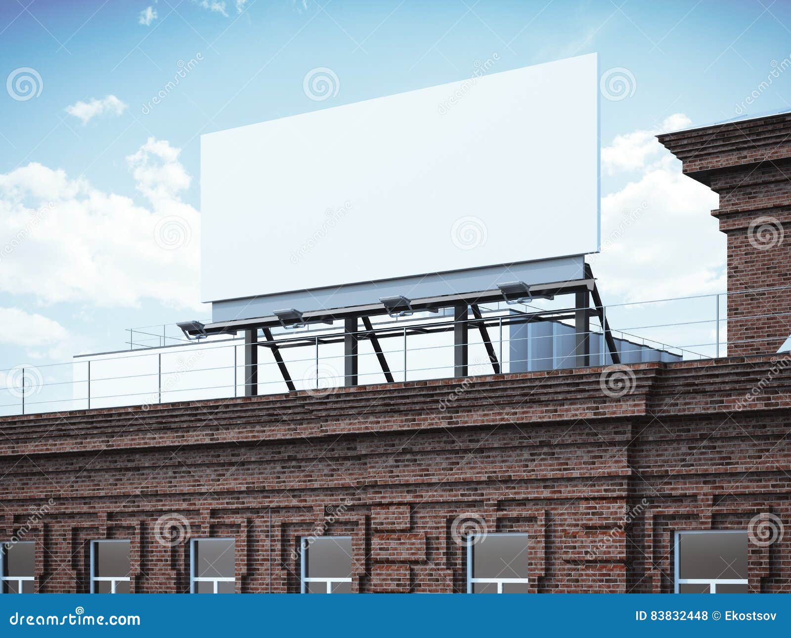 Brick Building With Whiteboard Stock Image | CartoonDealer.com #91467433
