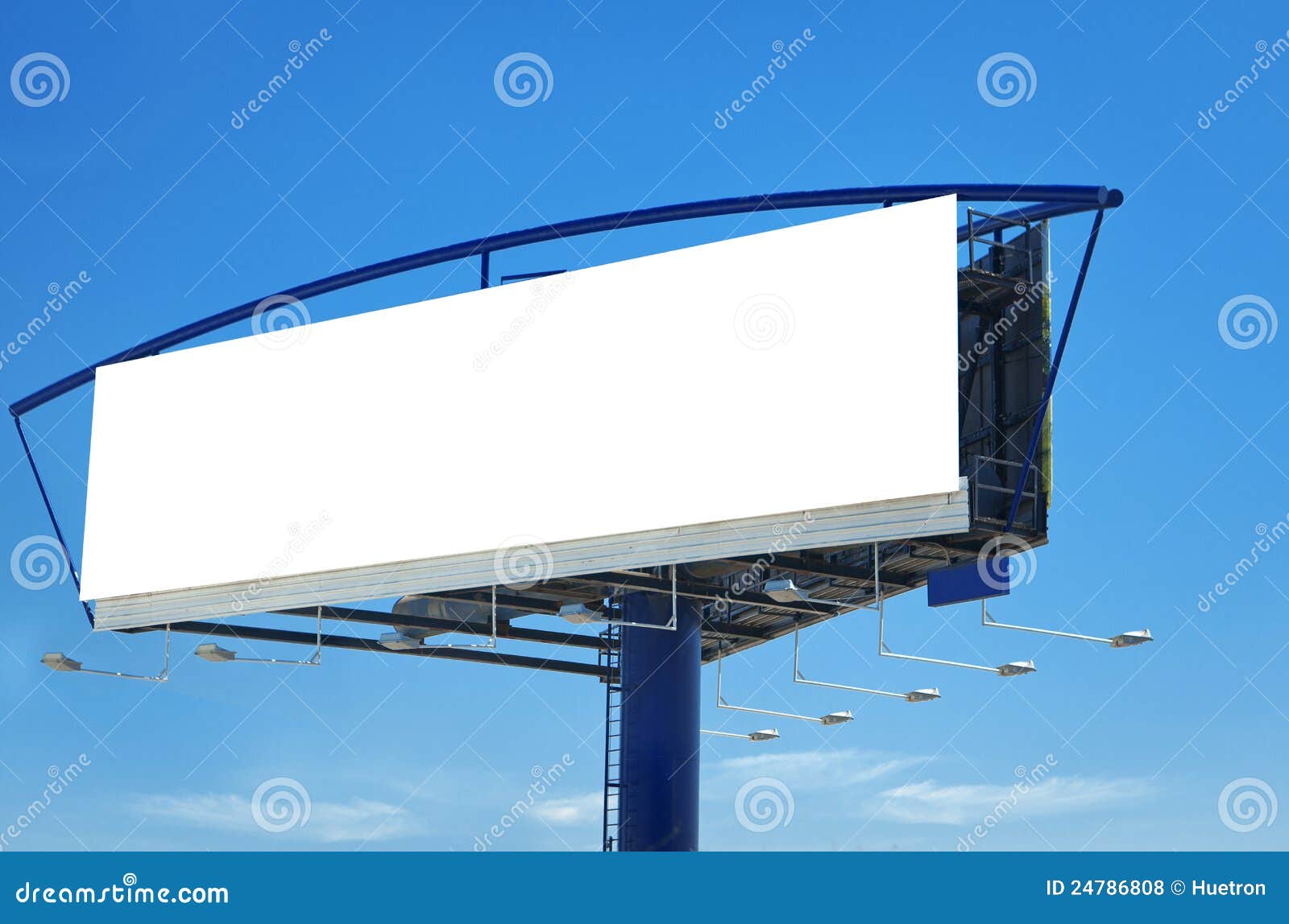Blank billboard template stock photo. Image of blue, announcement ...