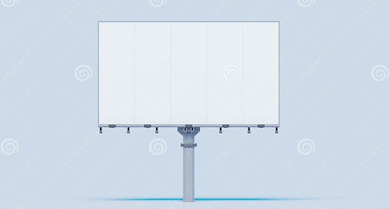 A Blank Billboard Template Against a Light Blue Backdrop, Presented in ...