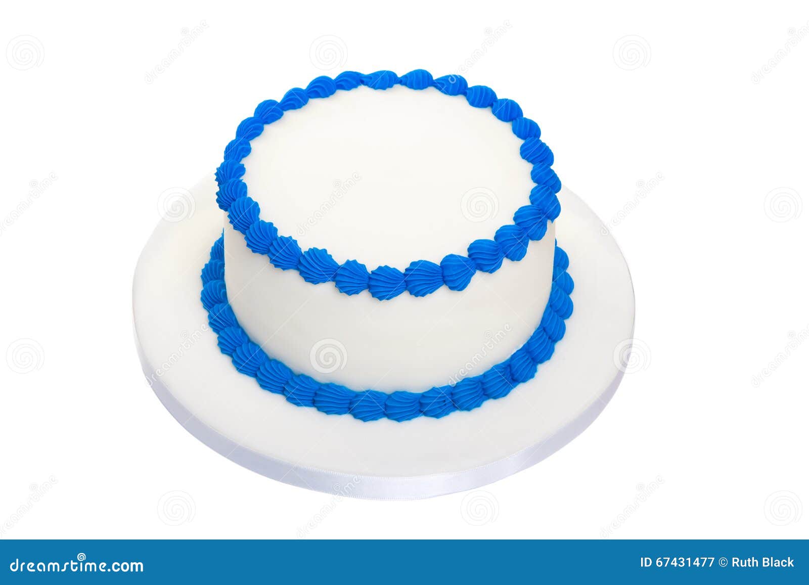 Blank Frosted Cake