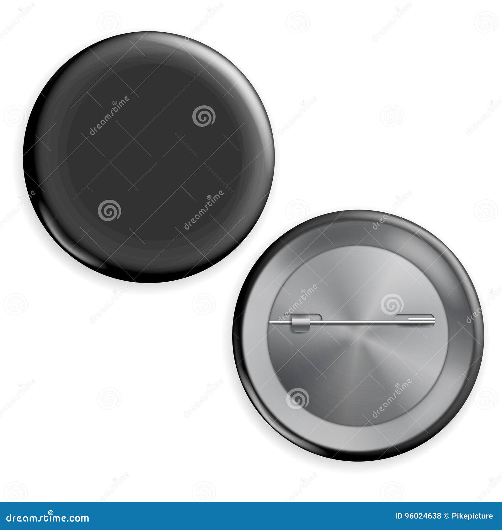 Blank Black Badge Vector. Advertise Blank Round Metal Button. Stock ... Blank Black Badge Vector. Advertise Blank Round Metal Button. Stock ...