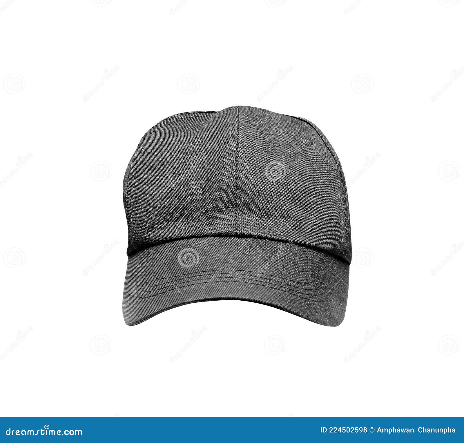 Blank Black Baseball Cap Isolated on Background , Clipping Path Stock ...