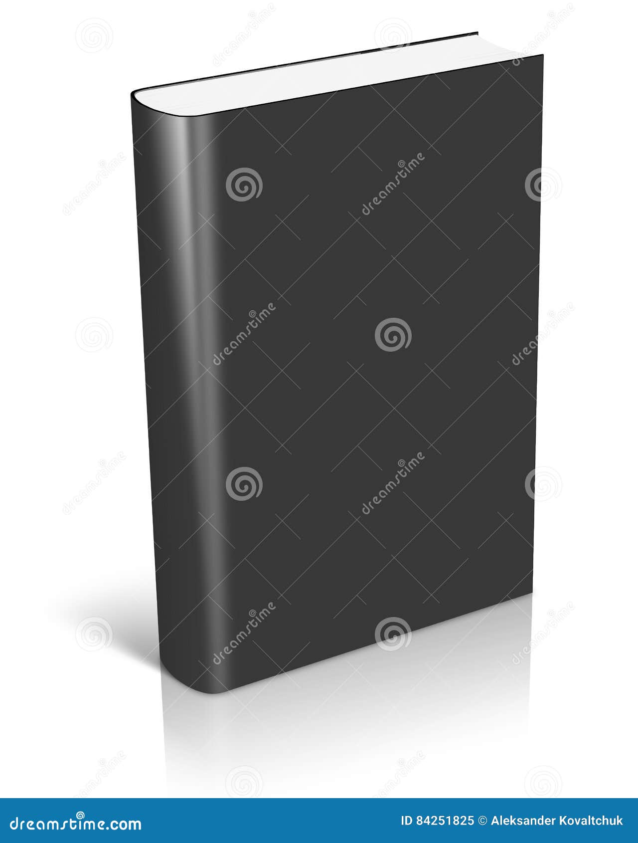 Blank black book cover stock illustration. Illustration of edition ...