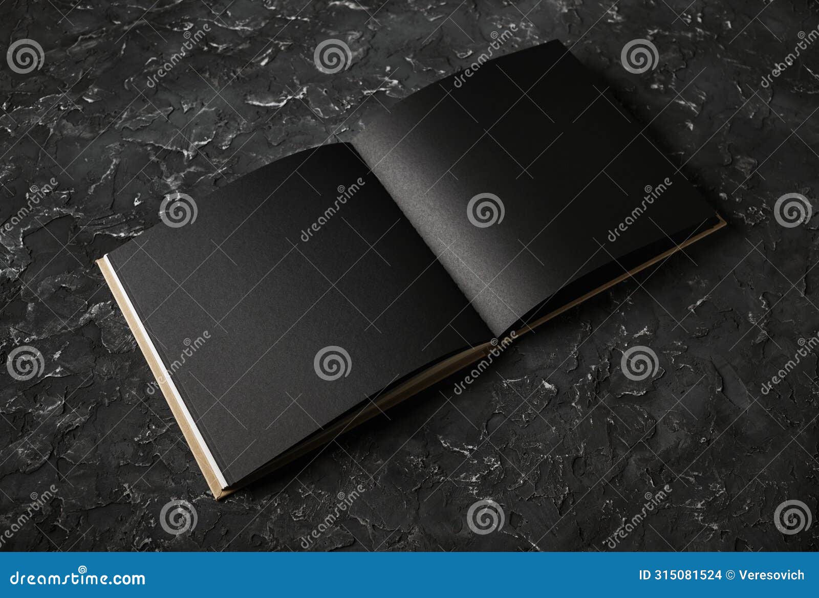 Blank black booklet stock photo. Image of booklet, study - 315081524
