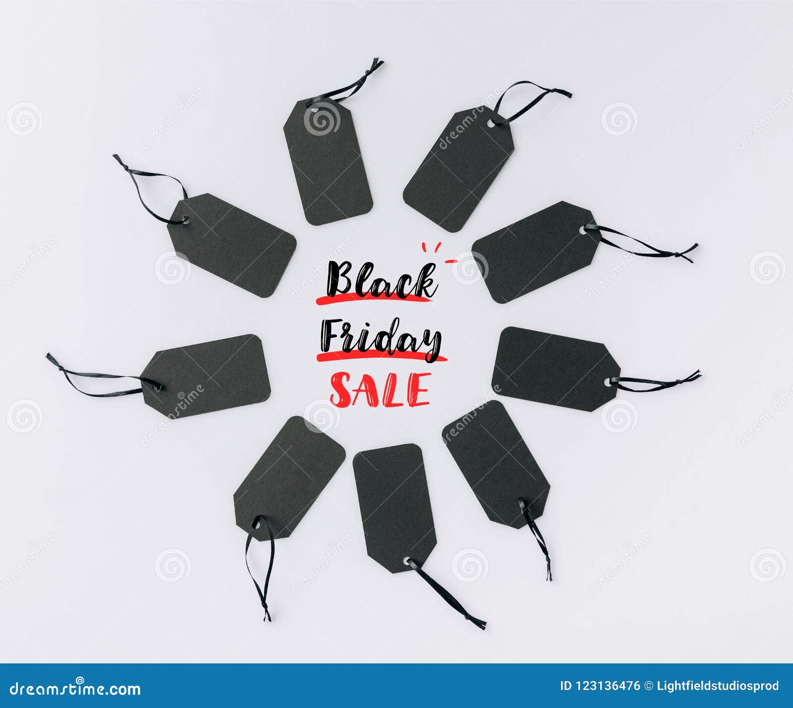 Blank black labels stock photo. Image of merchandise - 123136476