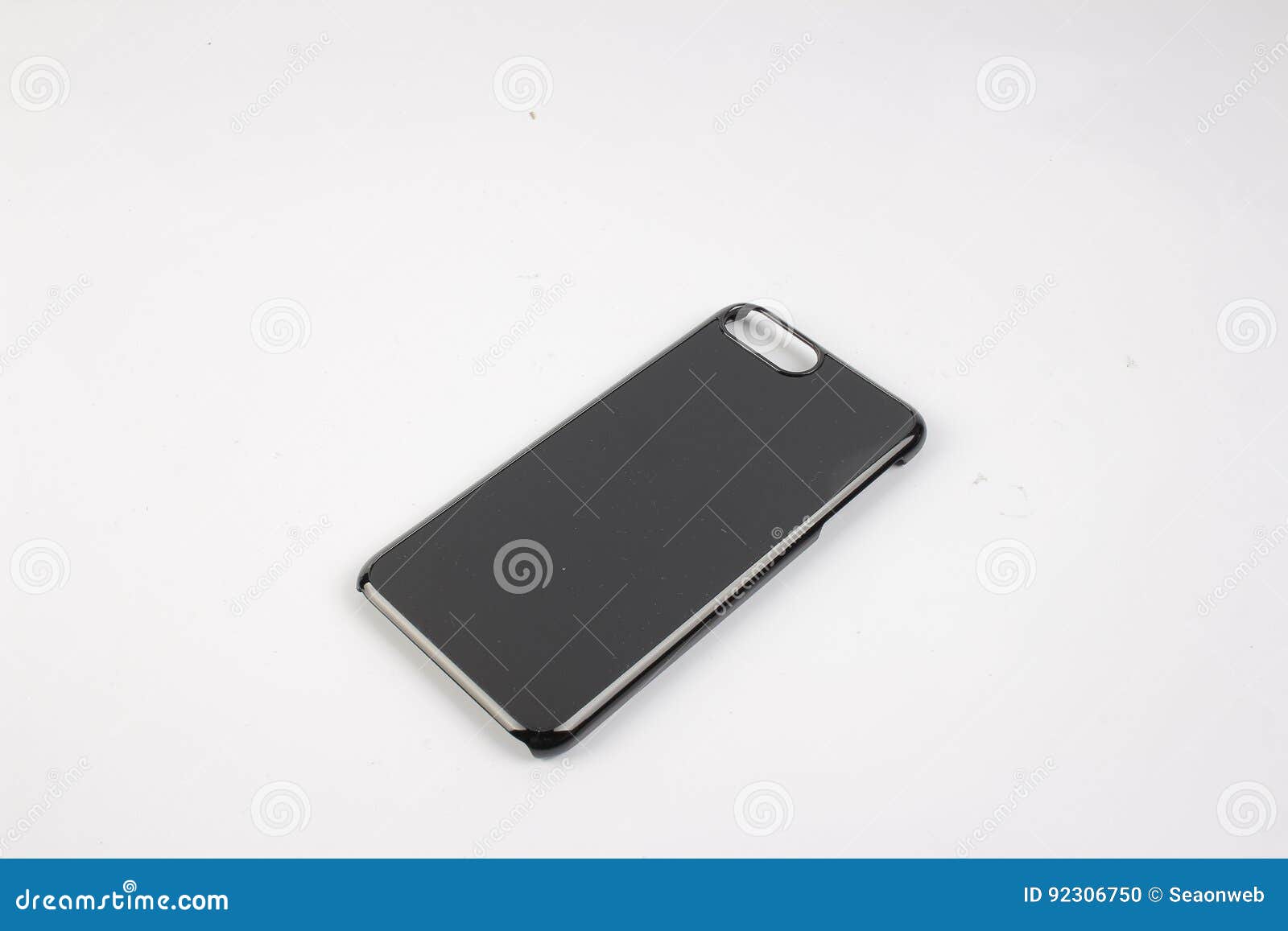 Blank Black Phone Case Mock Up Stock Photo - Image of smartphone ...